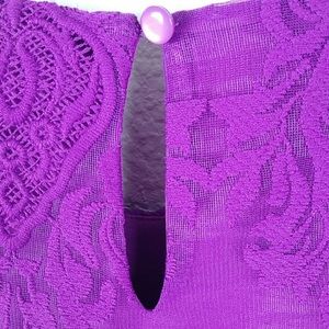 Gianni Bini | Dresses | Gianni Bini Purple Dress Top Lace | Poshmark